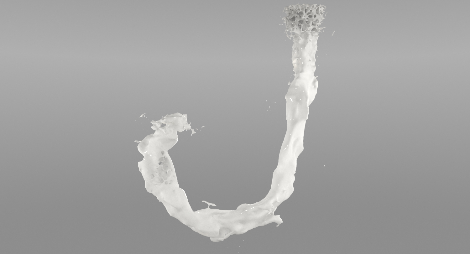 3d liquid flow pack realflow model