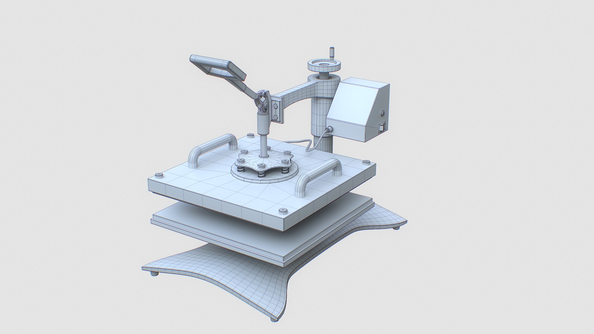 Heat Press Machine Rotatable 3D Model - TurboSquid 2185483