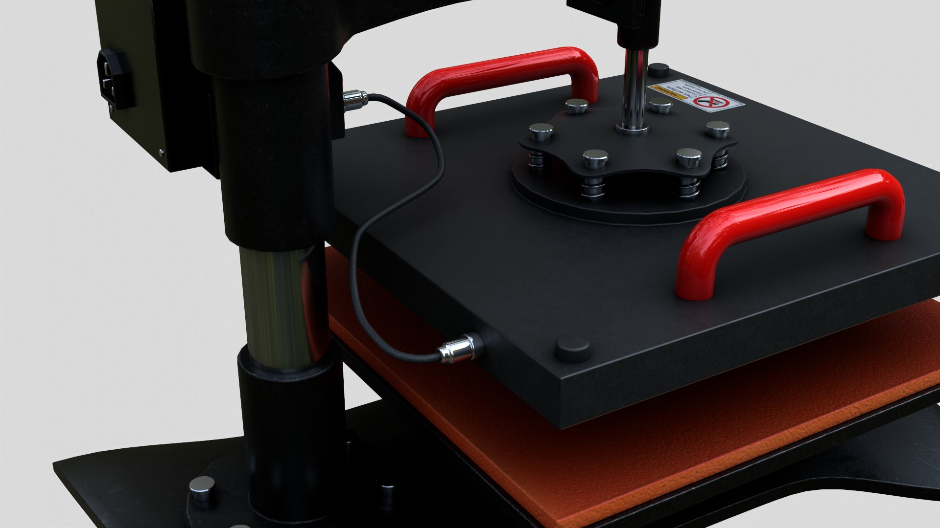 Heat Press Machine Rotatable 3D Model - TurboSquid 2185483