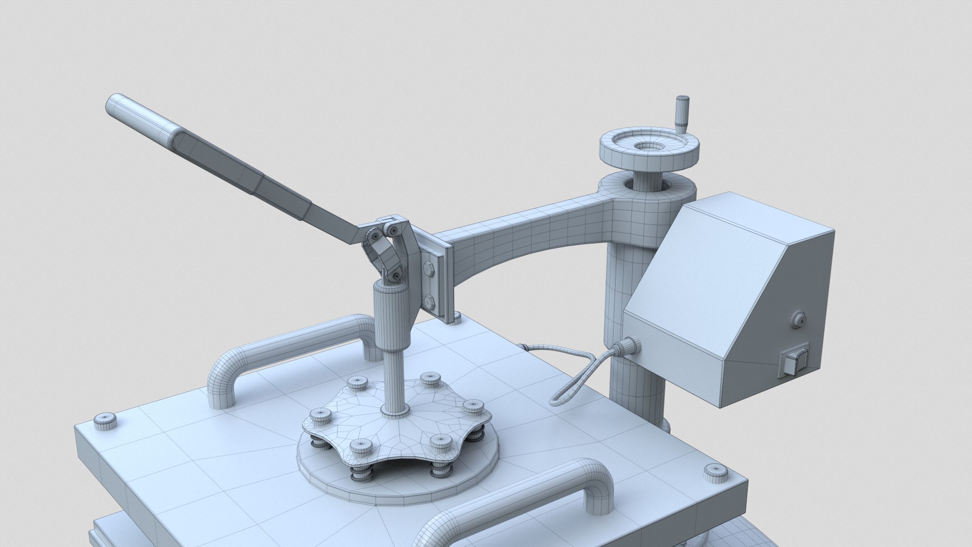 Heat Press Machine Rotatable 3D Model - TurboSquid 2185483