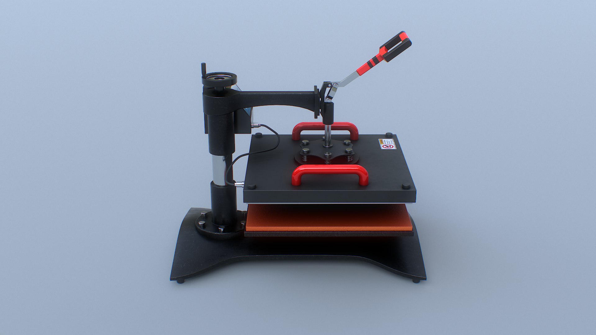 Heat Press Machine Rotatable 3D Model - TurboSquid 2185483