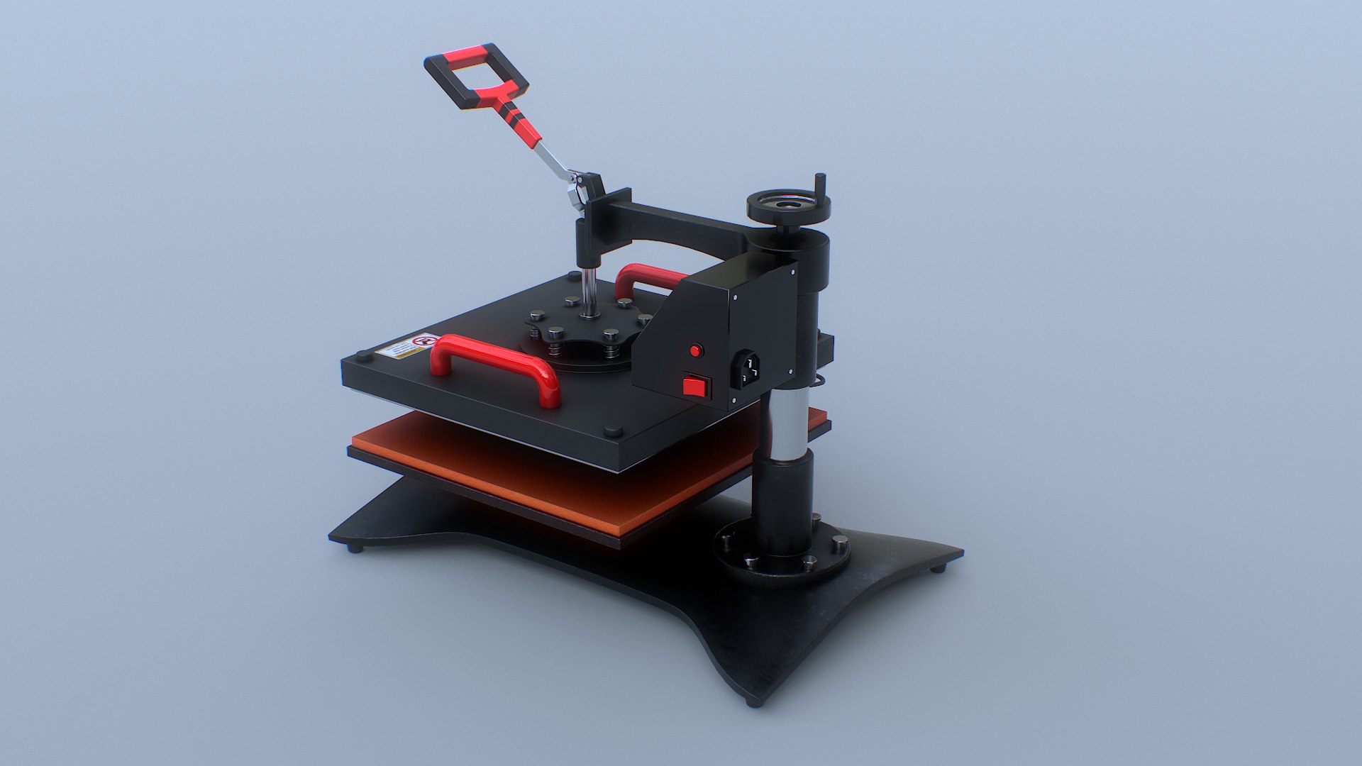 Heat Press Machine Rotatable 3D Model - TurboSquid 2185483