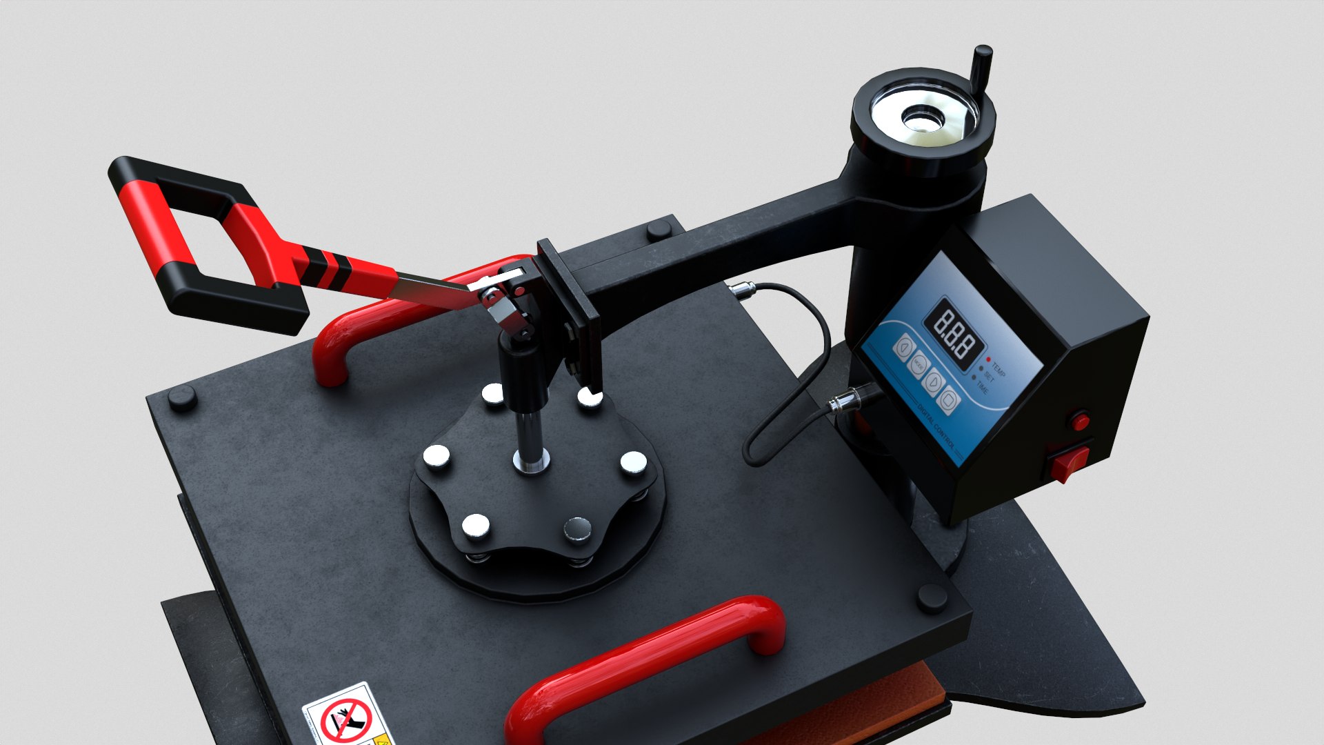 Heat Press Machine Rotatable 3D Model - TurboSquid 2185483
