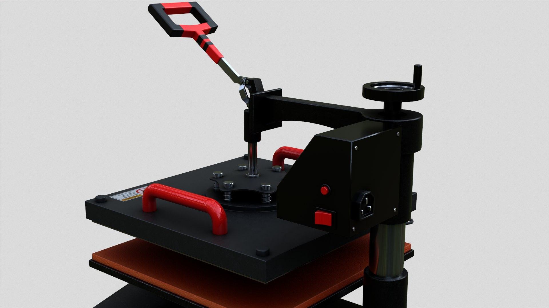 Heat Press Machine Rotatable 3D Model - TurboSquid 2185483