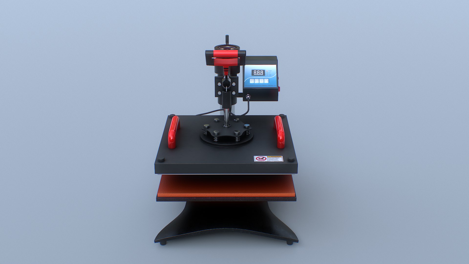 Heat Press Machine Rotatable 3D Model - TurboSquid 2185483