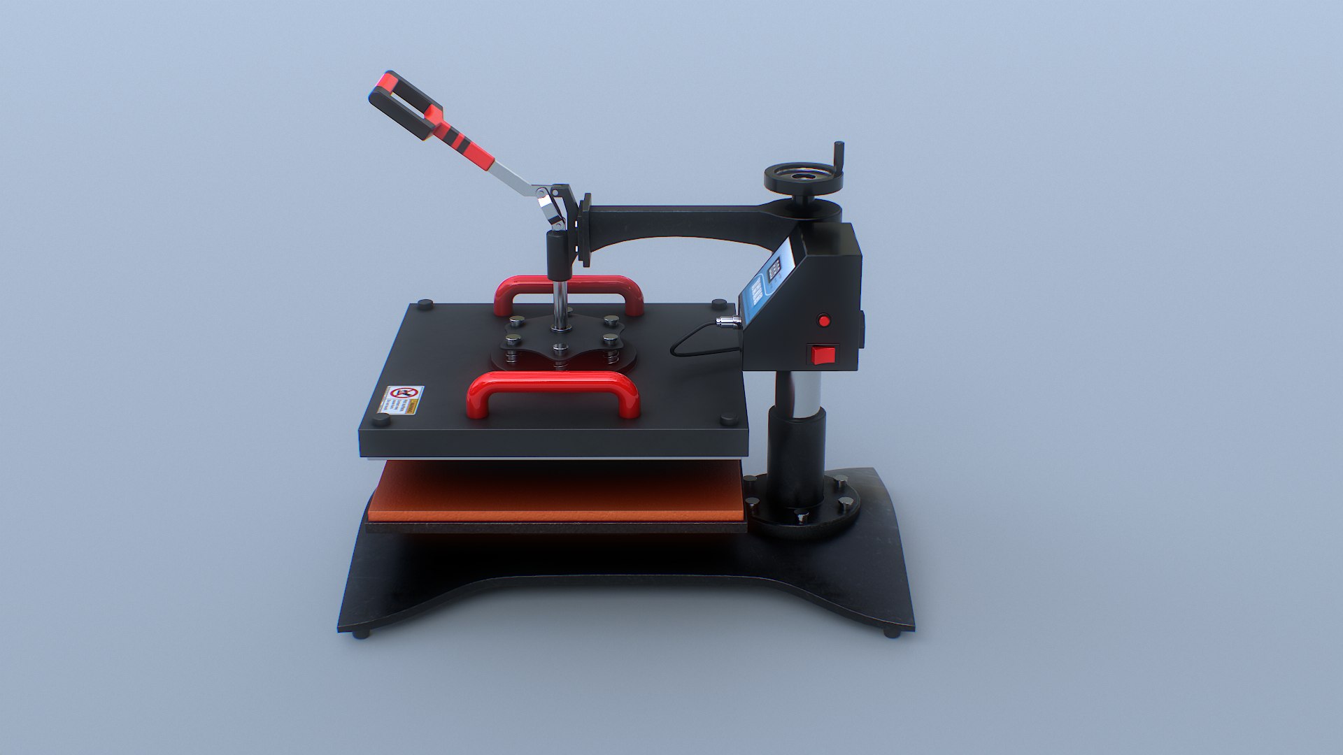 Heat Press Machine Rotatable 3D Model - TurboSquid 2185483