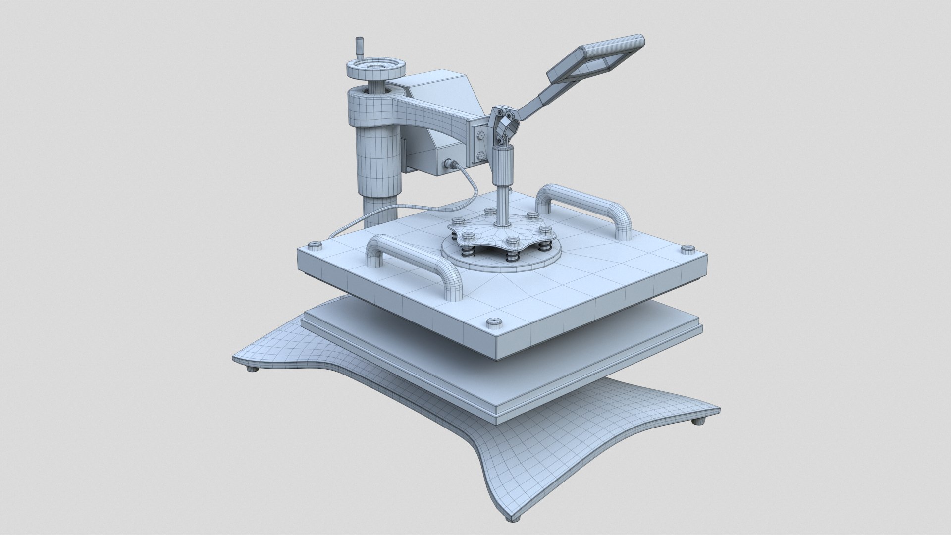 Heat Press Machine Rotatable 3D Model - TurboSquid 2185483