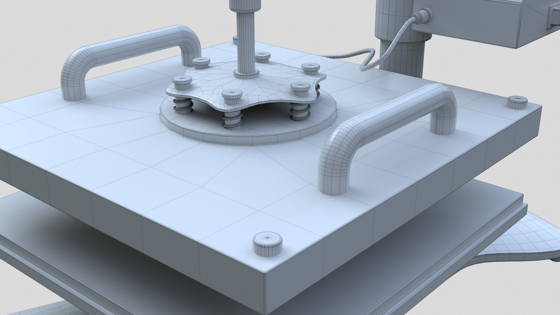 Heat Press Machine Rotatable 3D Model - TurboSquid 2185483