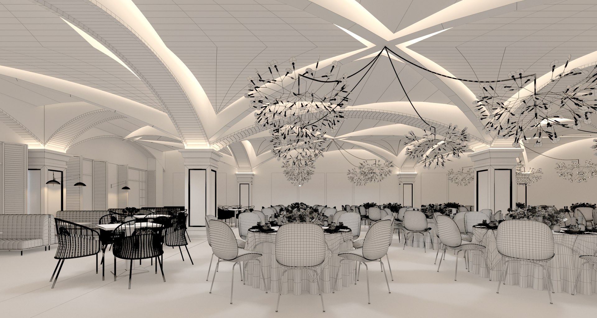 3D Luxury Wedding Hall - TurboSquid 2032536