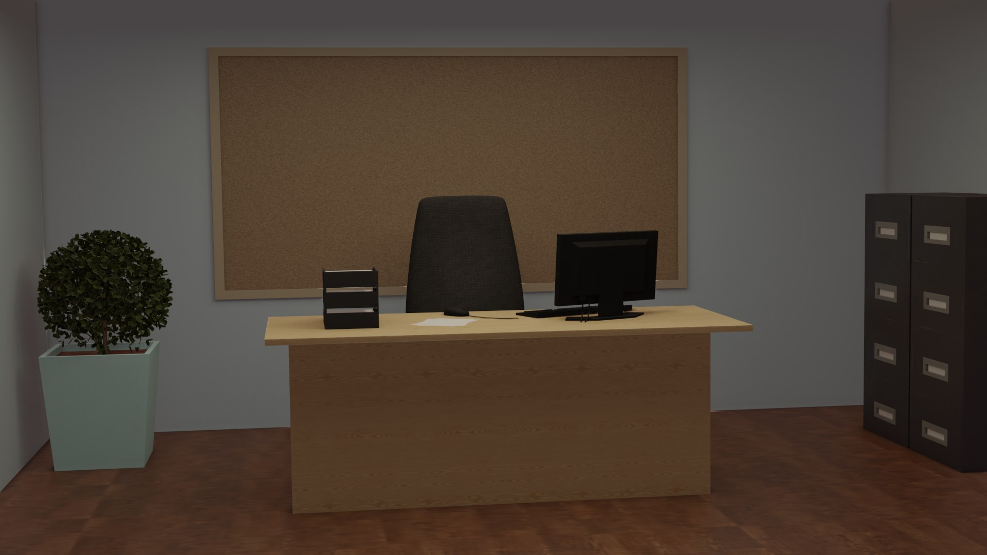 3D Simple Office - TurboSquid 1984904