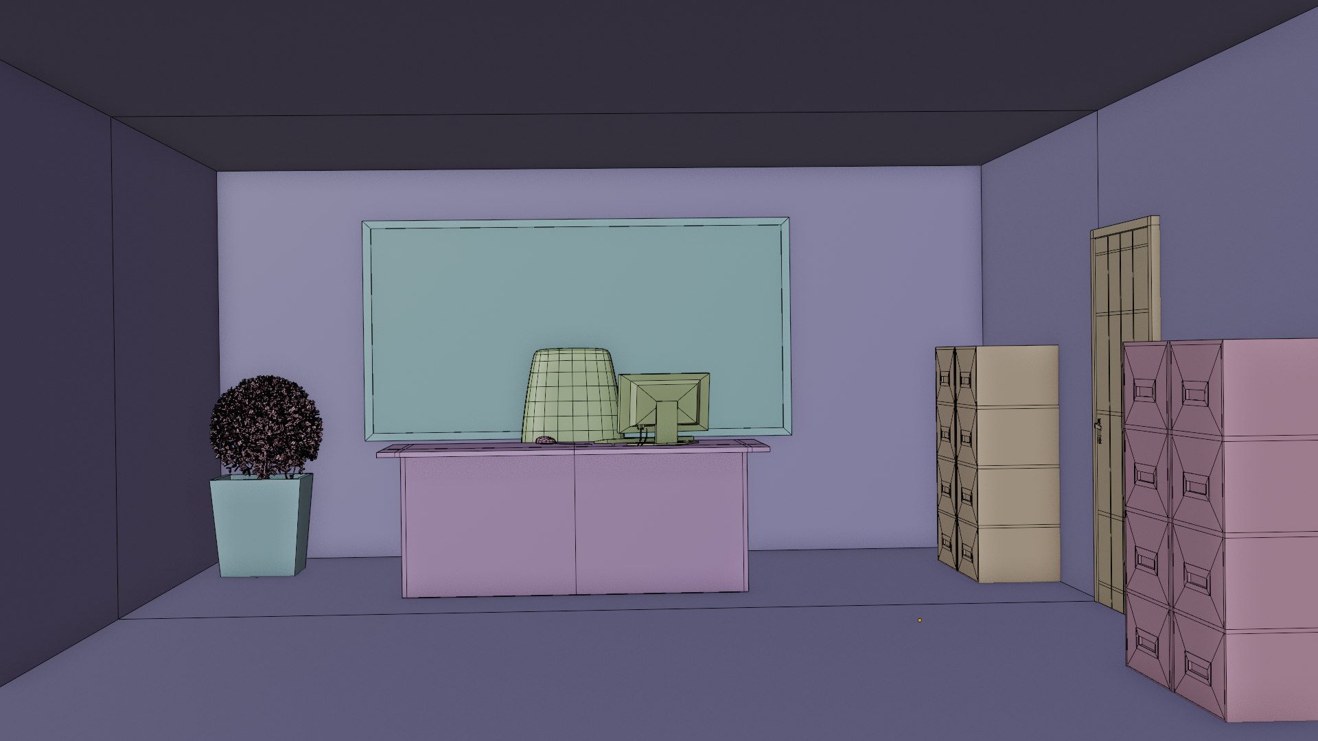 3D Simple Office - TurboSquid 1984904