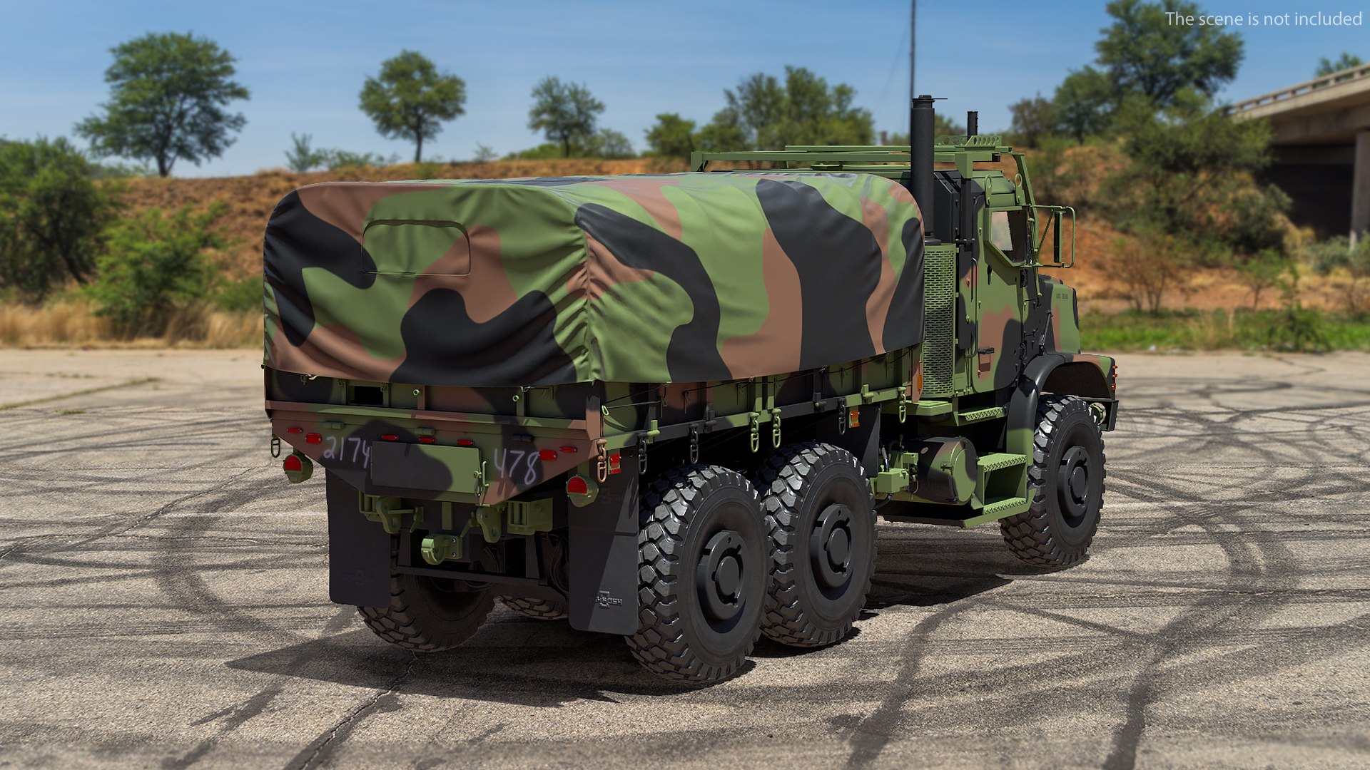 Oshkosh mtvr mk23 cargo truck model - TurboSquid 1517914