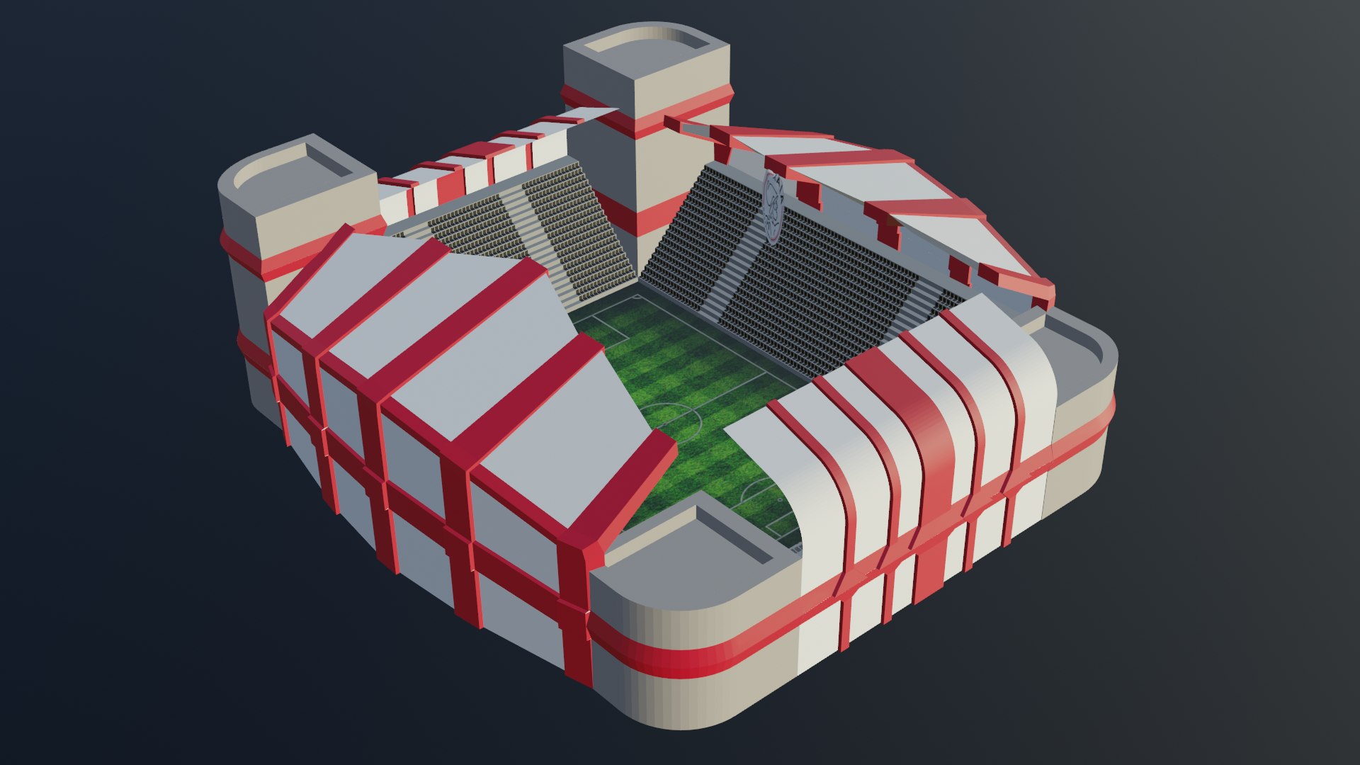 Football Stadium - Ajax Model - TurboSquid 1882283