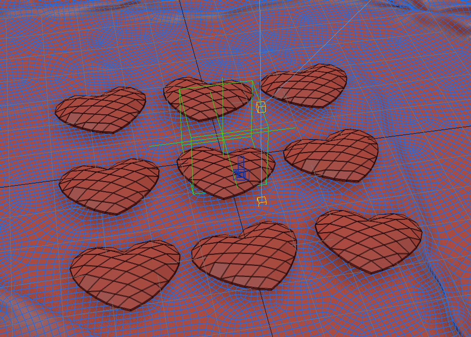 Set Heart Shaped Gemstone 3D Model - TurboSquid 1389947