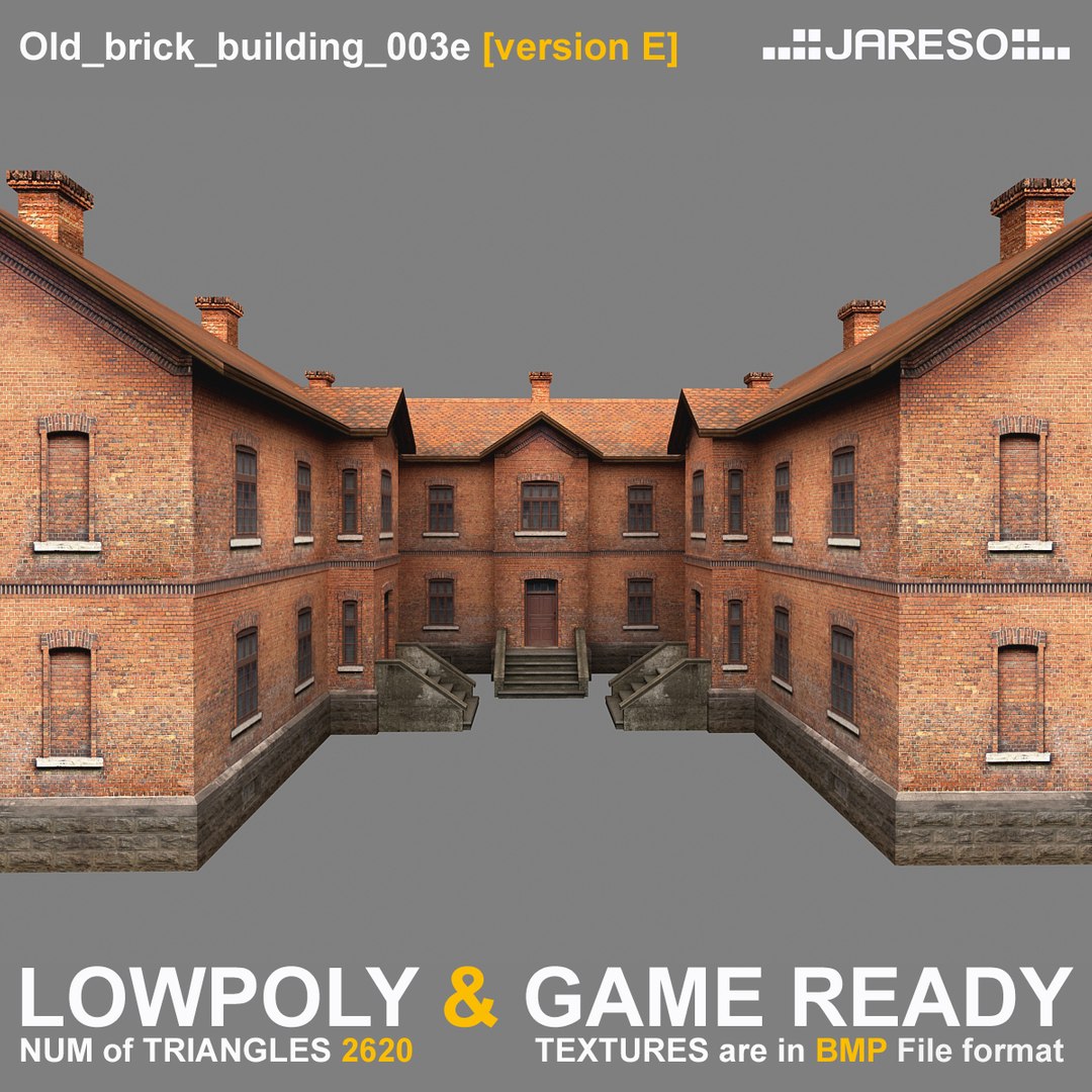 Two-floor Old Brick Building Games 3ds
