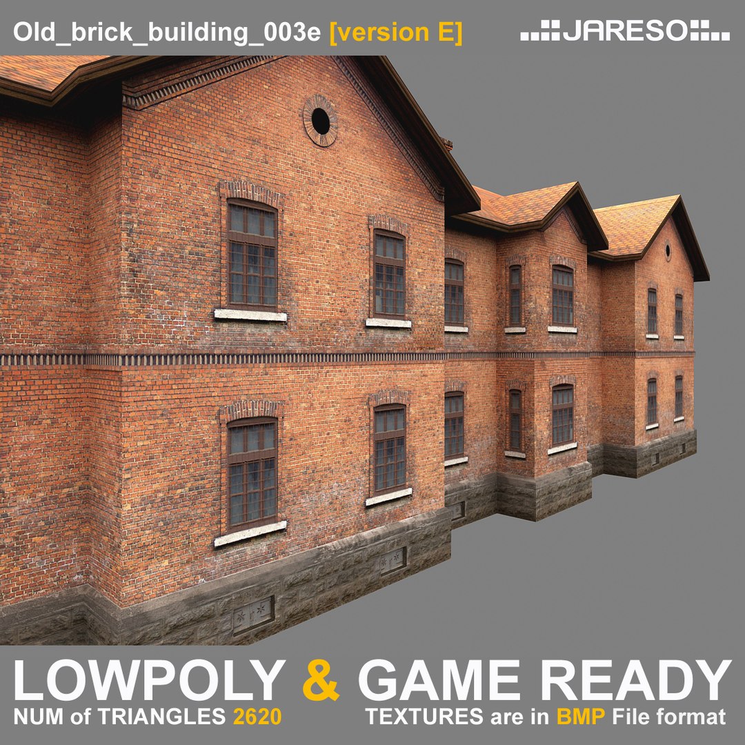 Two-floor Old Brick Building Games 3ds