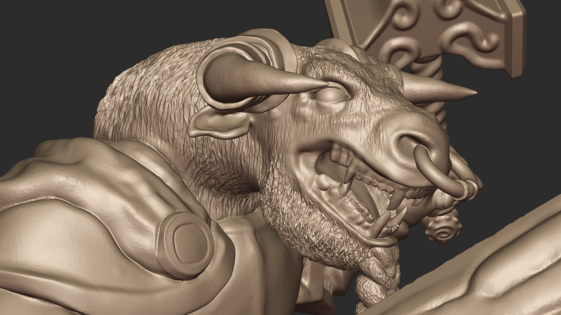 3D Bull Warrior 3D Model - TurboSquid 2206467