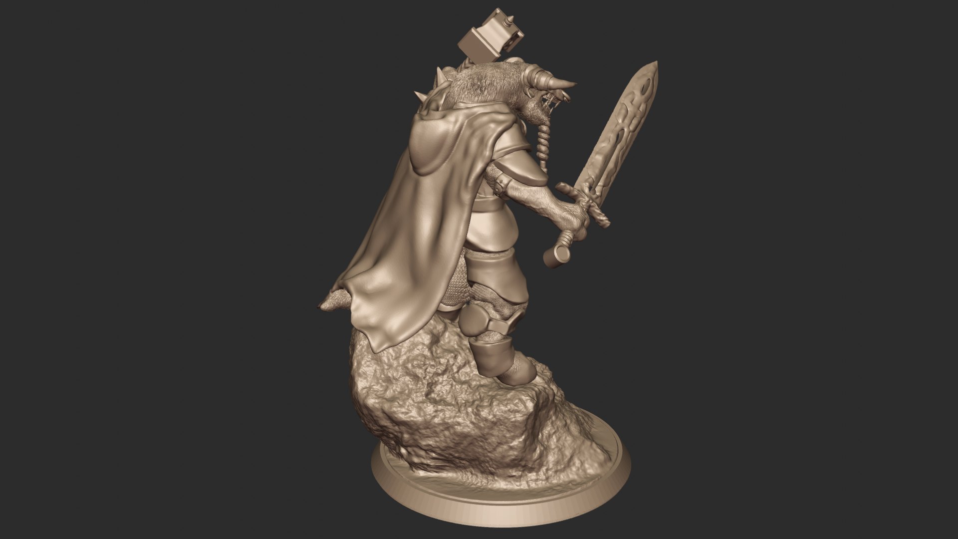 3D Bull Warrior 3D Model - TurboSquid 2206467