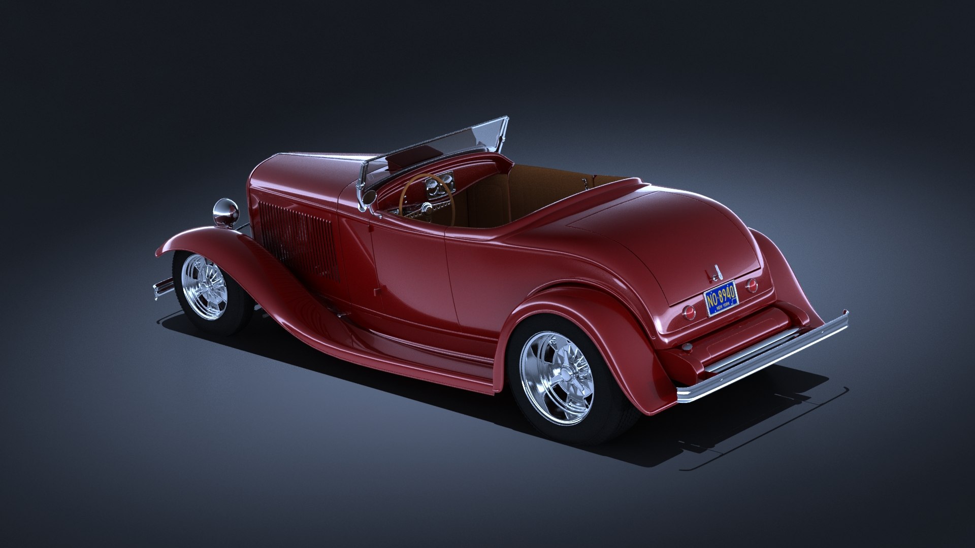Ford1932 Hotrod W Fenders 3D Model - TurboSquid 1975747