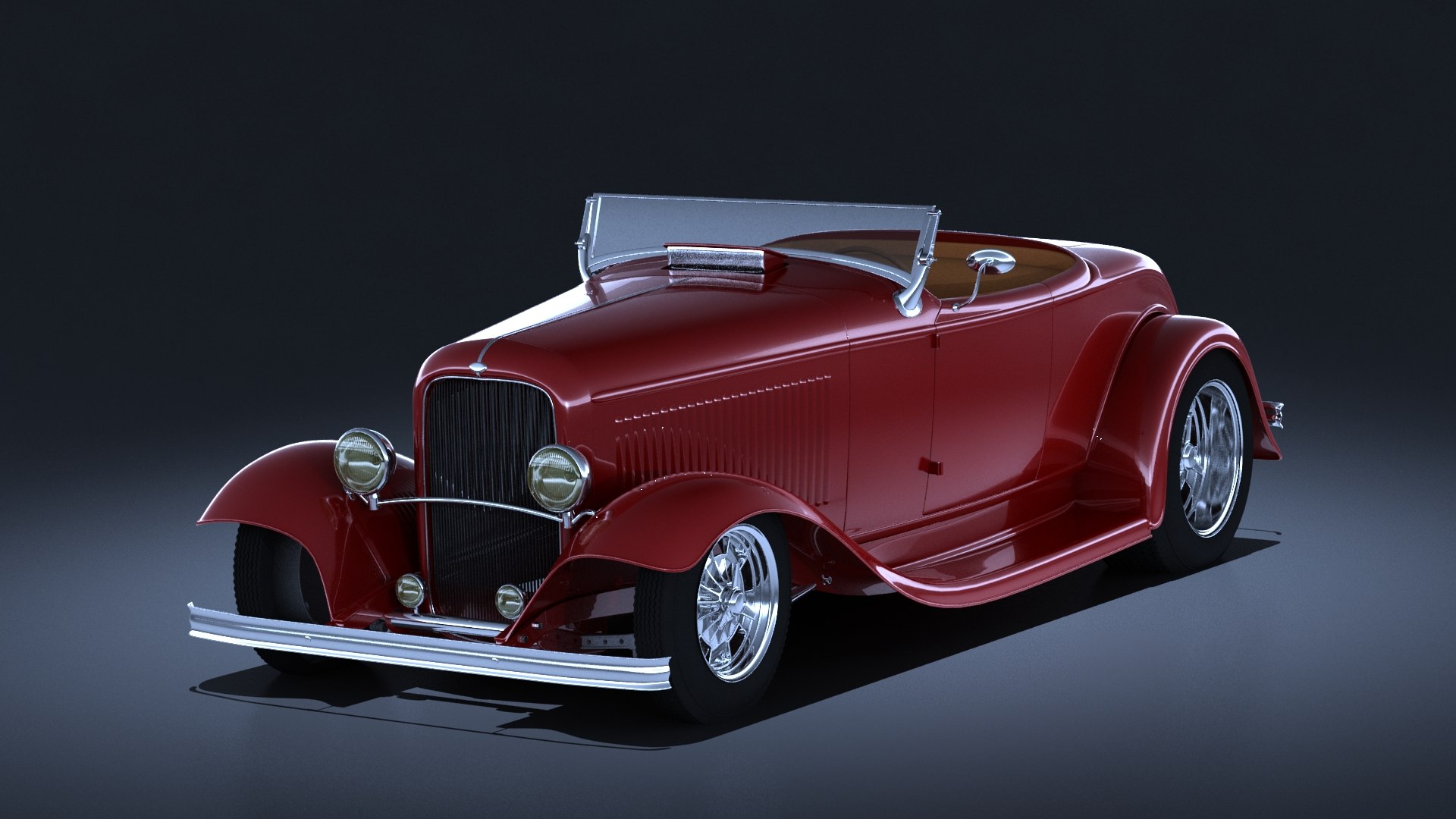 Ford1932 Hotrod W Fenders 3D Model - TurboSquid 1975747