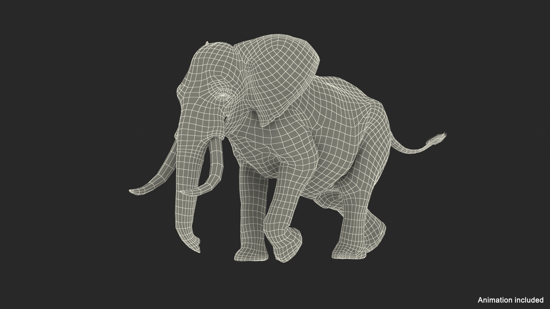 3D Model Elephant Running Animal Fur - TurboSquid 1451496