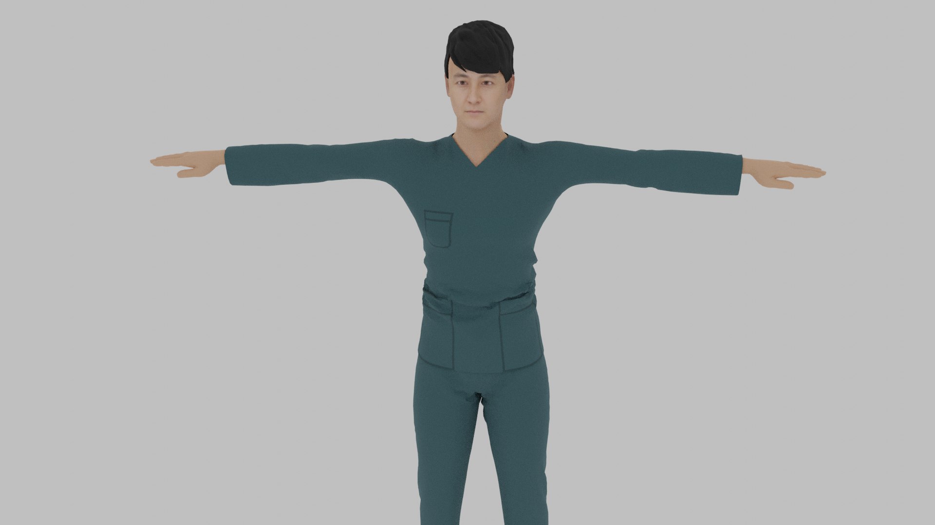 3D Model Male Nurse - TurboSquid 2021569