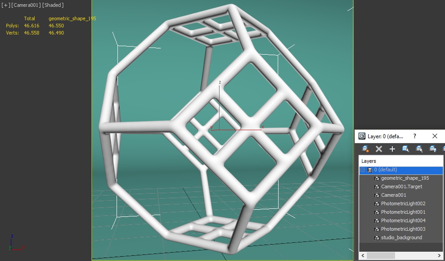 geometric shape 3d model