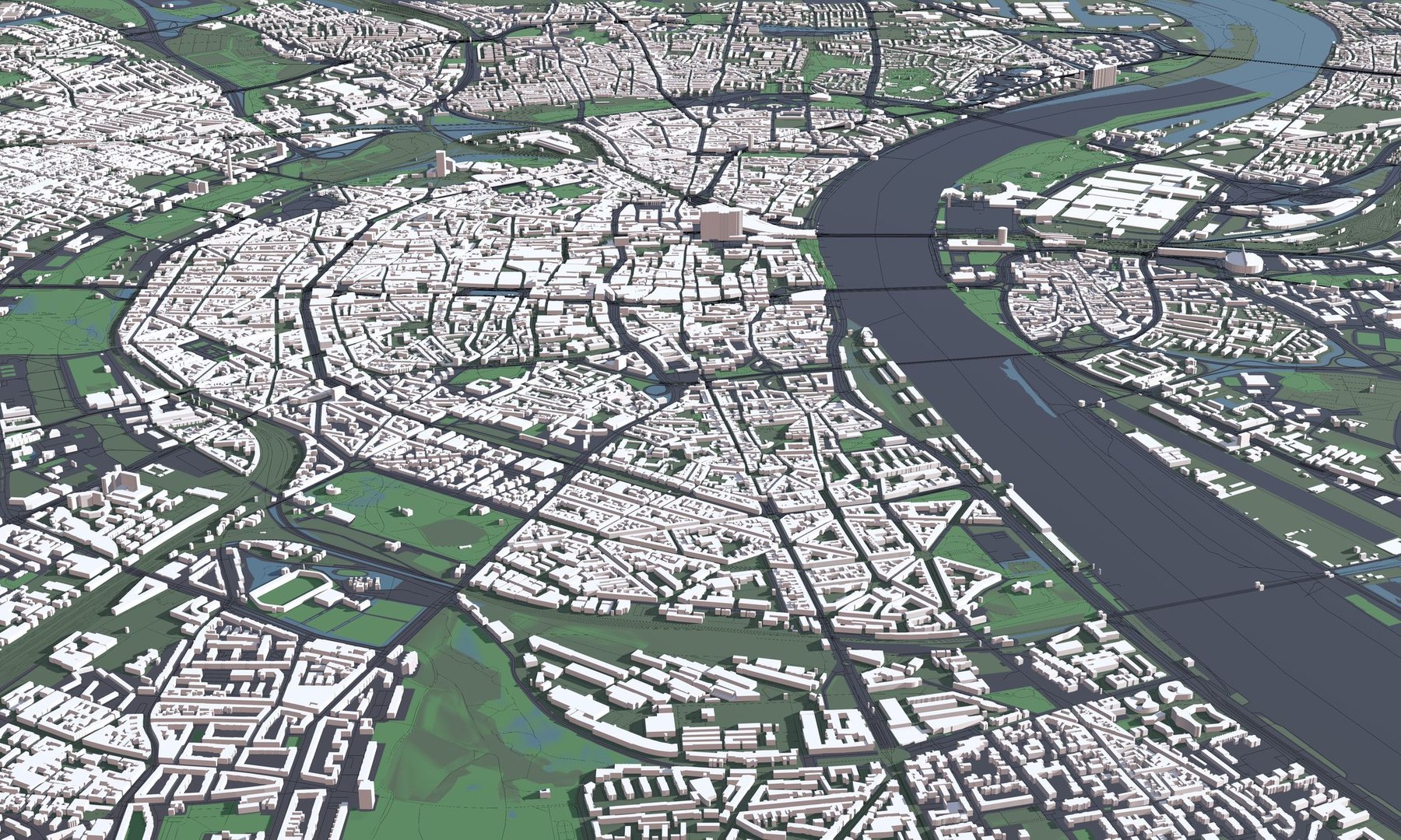 Cologne Germany - City And Mass Buildings 3D Model - TurboSquid 2084438