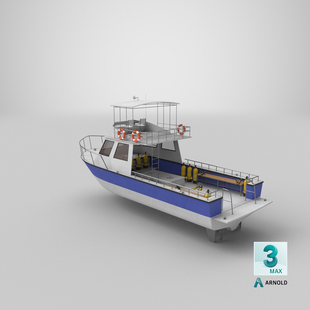 Dive Boat model - TurboSquid 1943157