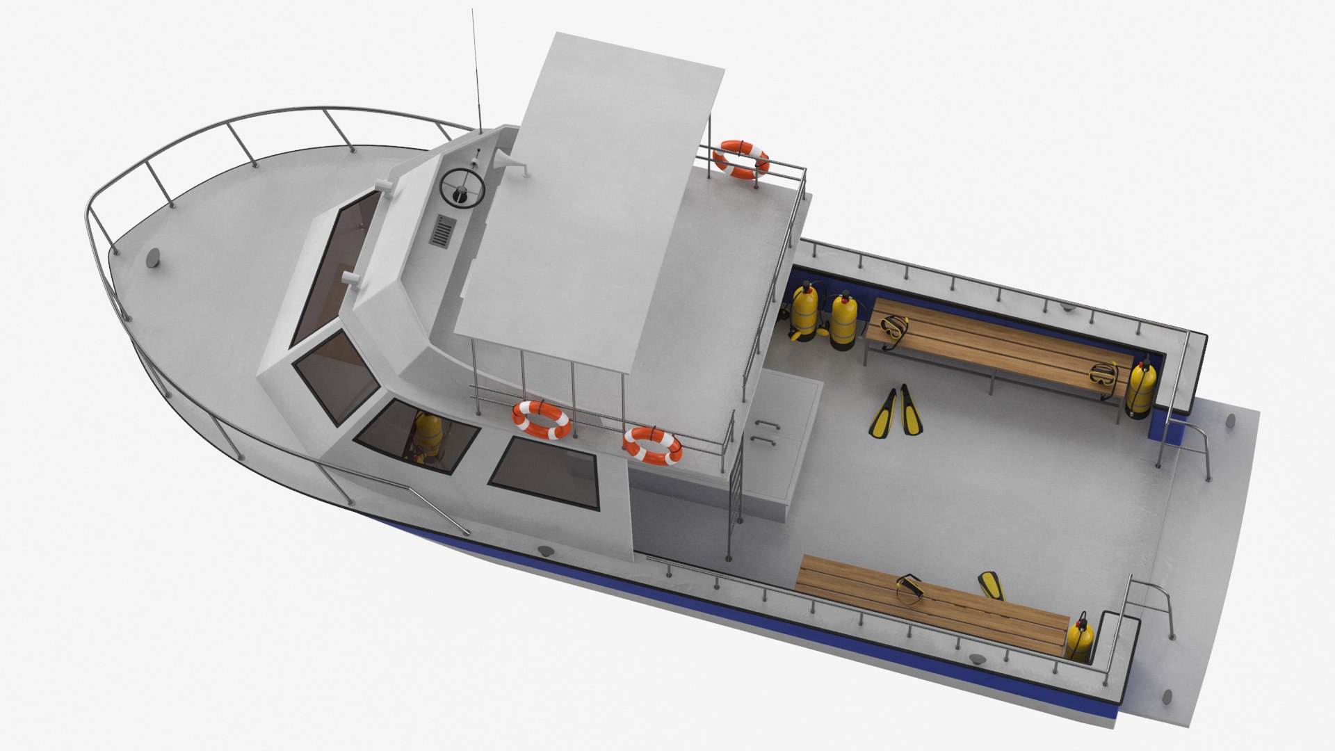 Dive Boat Model - TurboSquid 1943157
