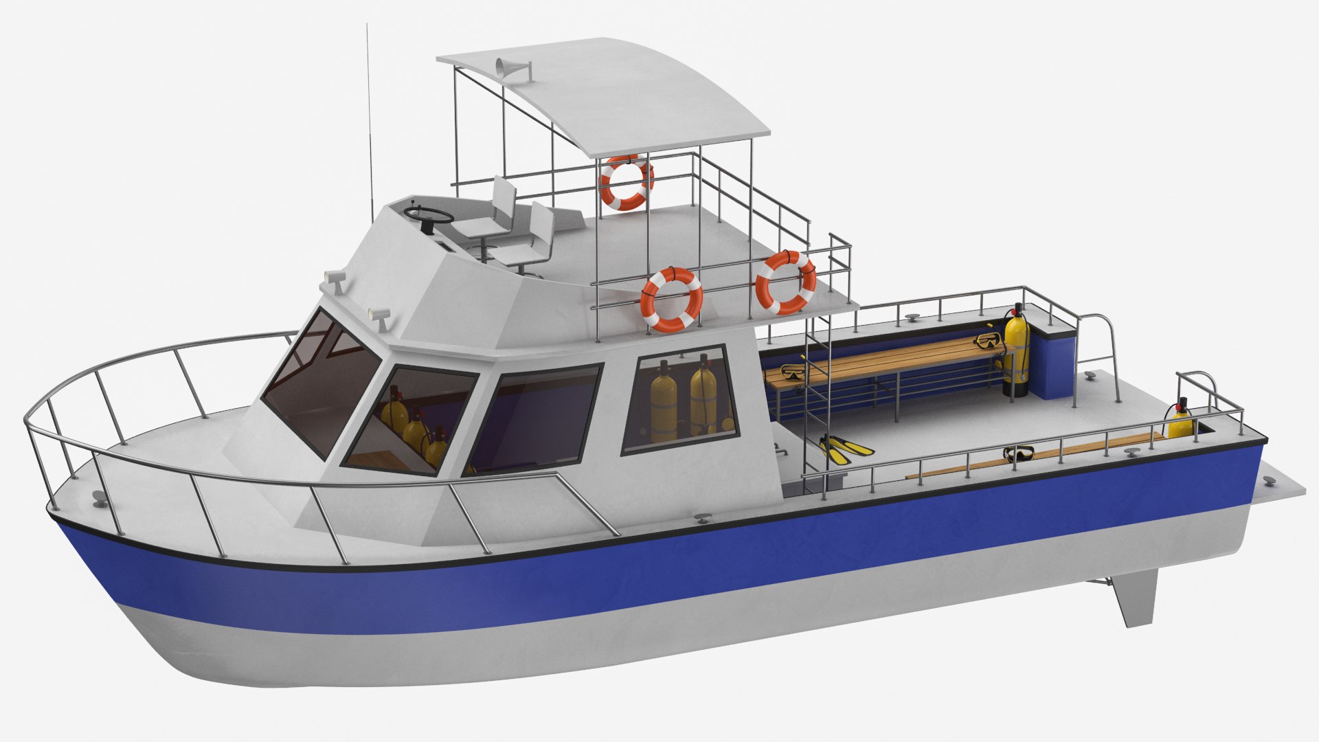 Dive Boat Model - TurboSquid 1943157