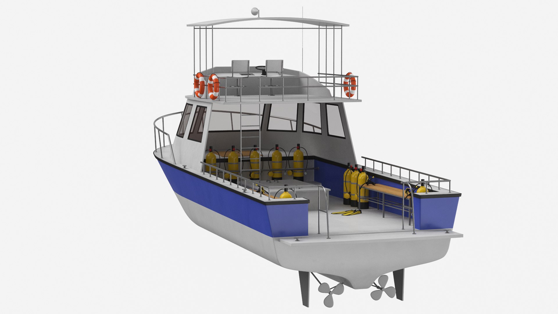 Dive Boat Model - TurboSquid 1943157