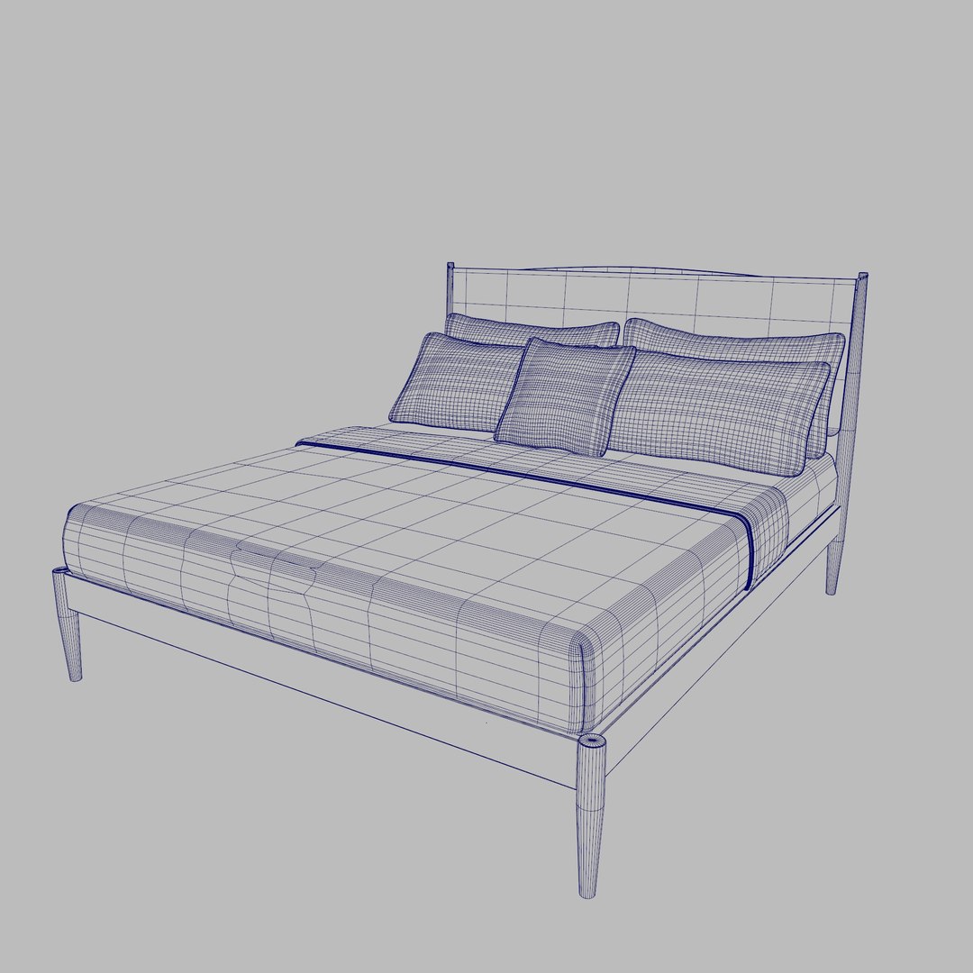 Modern King Size Bed 3D - TurboSquid 2317420