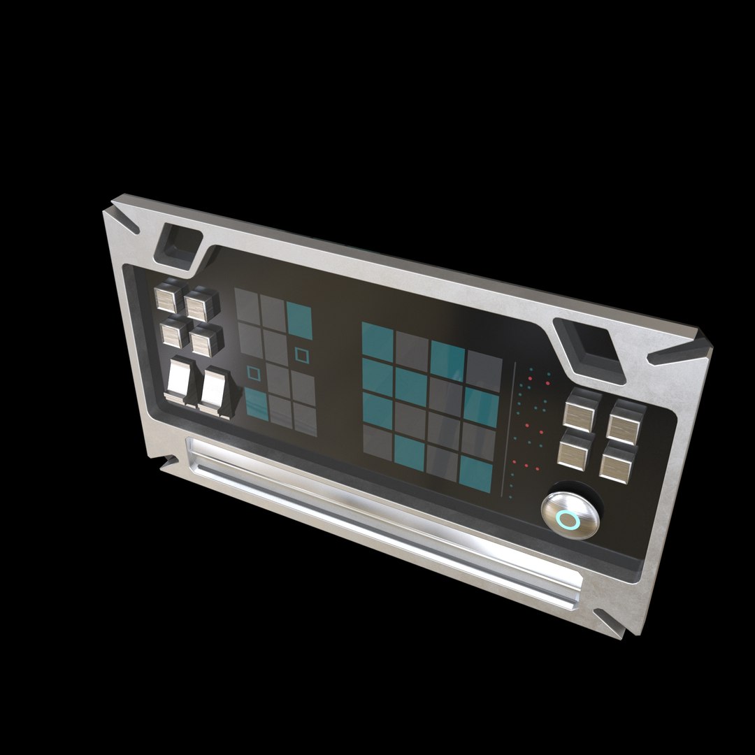 Sci Fi Comand Panel 3D Model - TurboSquid 1373847