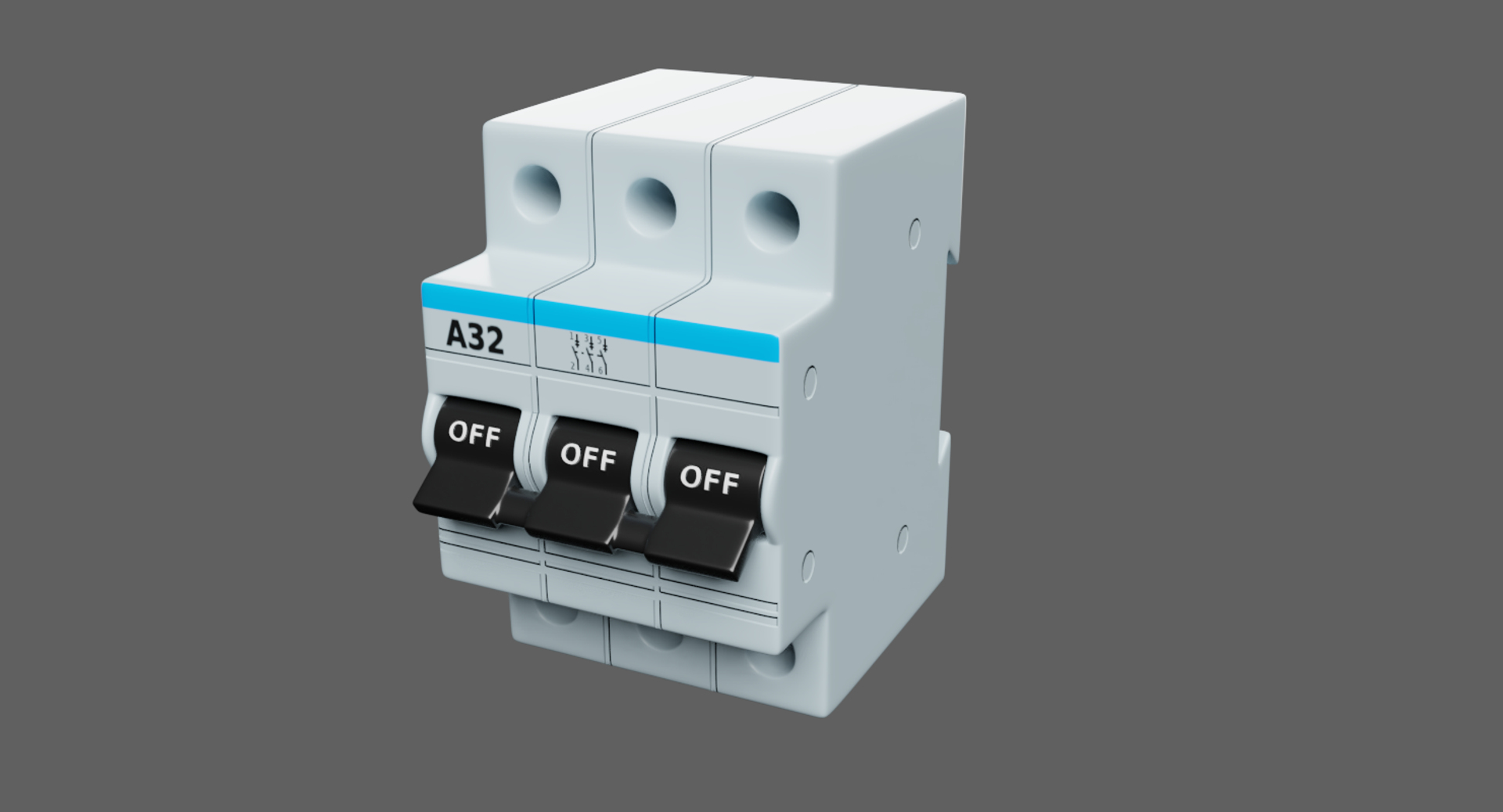 3D Electric Automatic Switch - TurboSquid 1319022