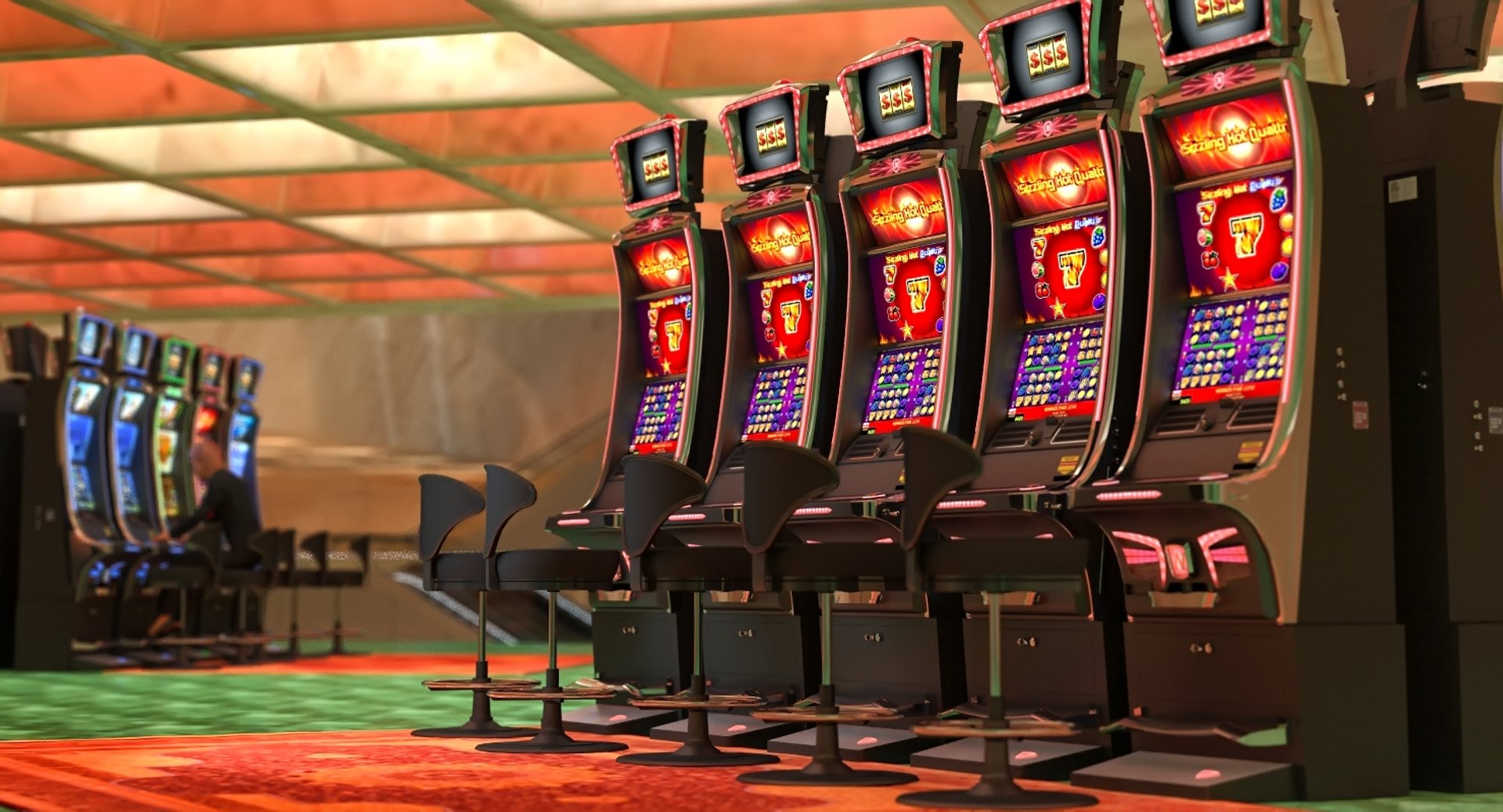 3D slot machine red model - TurboSquid 1278022