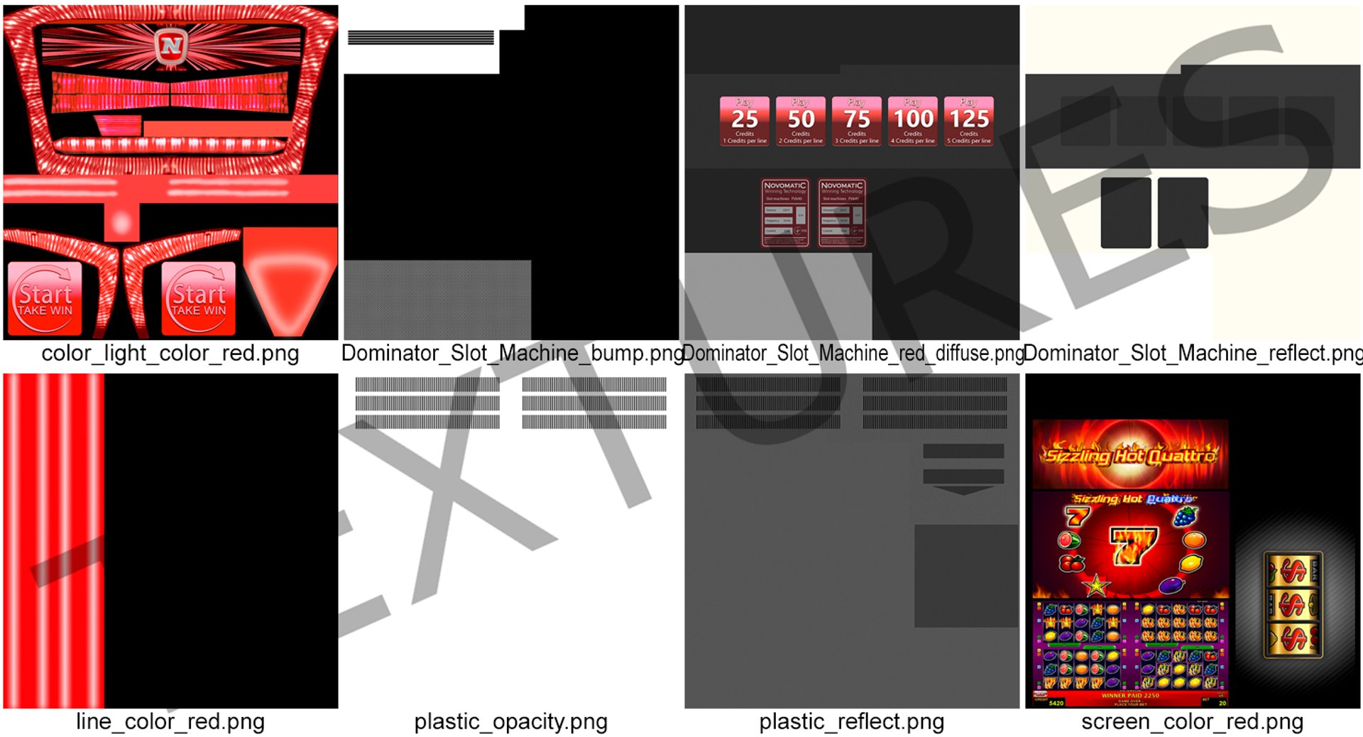 3D slot machine red model - TurboSquid 1278022