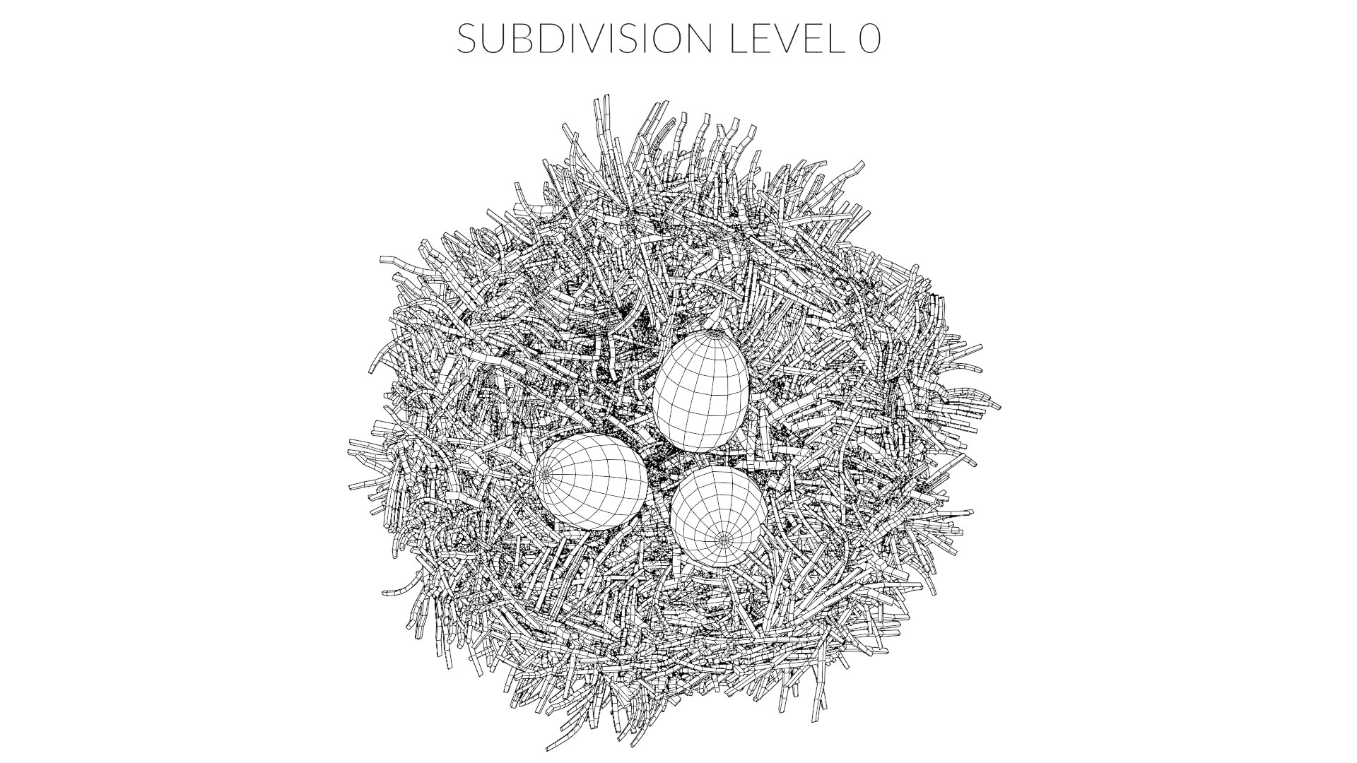 3D Nest With Eggs Model - TurboSquid 1765278