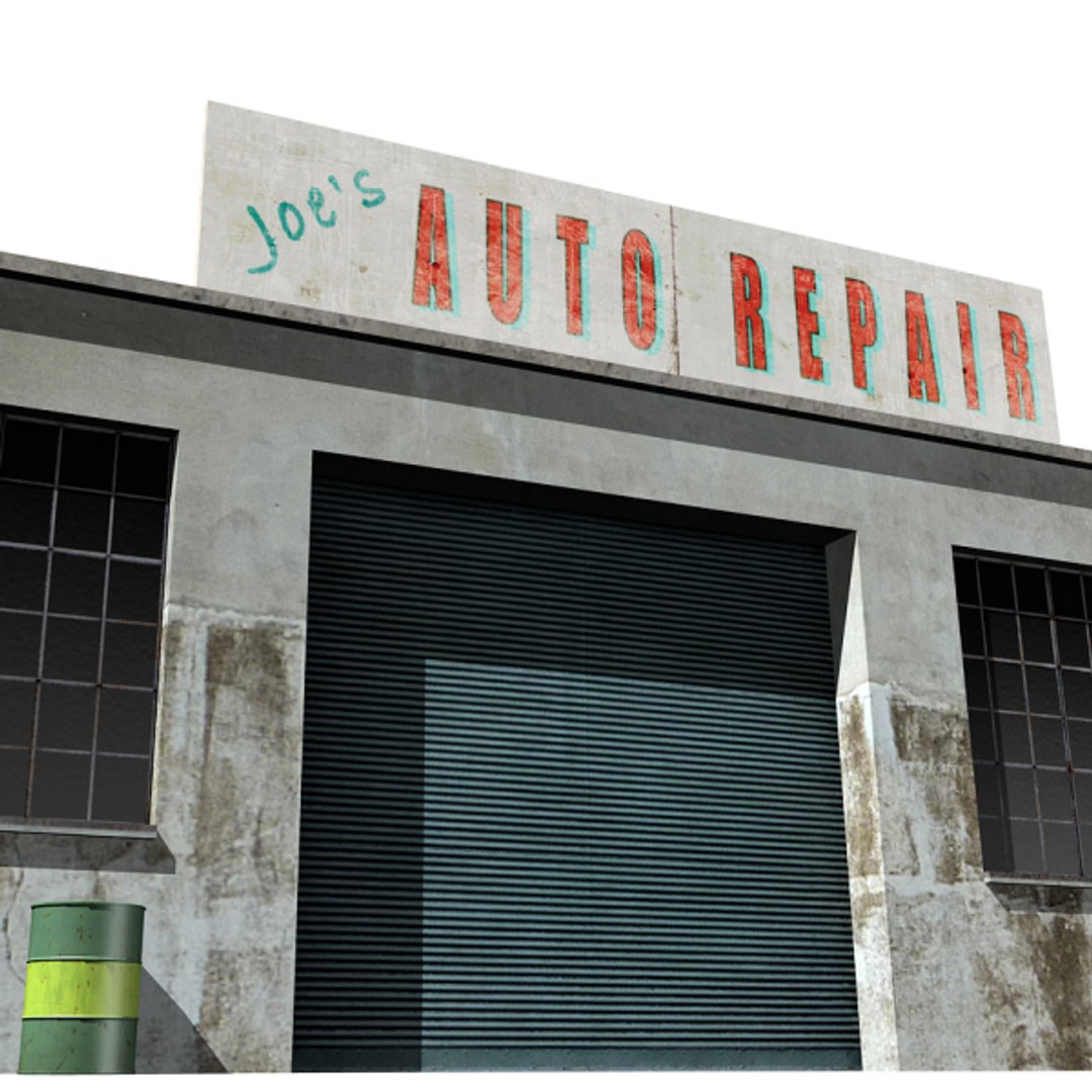 3d Auto Repair Garage Shop