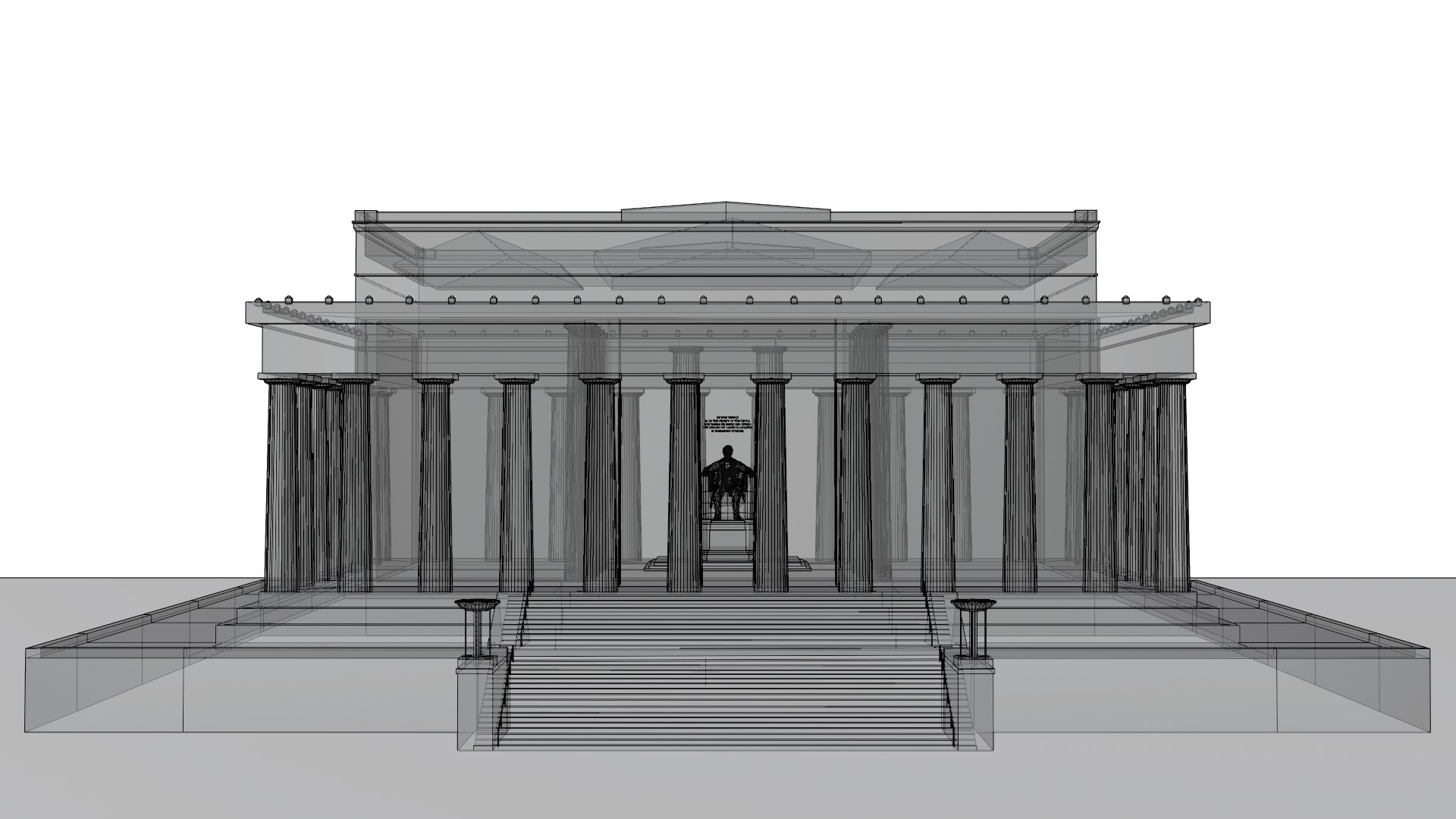 Lincoln Memorial 3D Model - TurboSquid 2093710