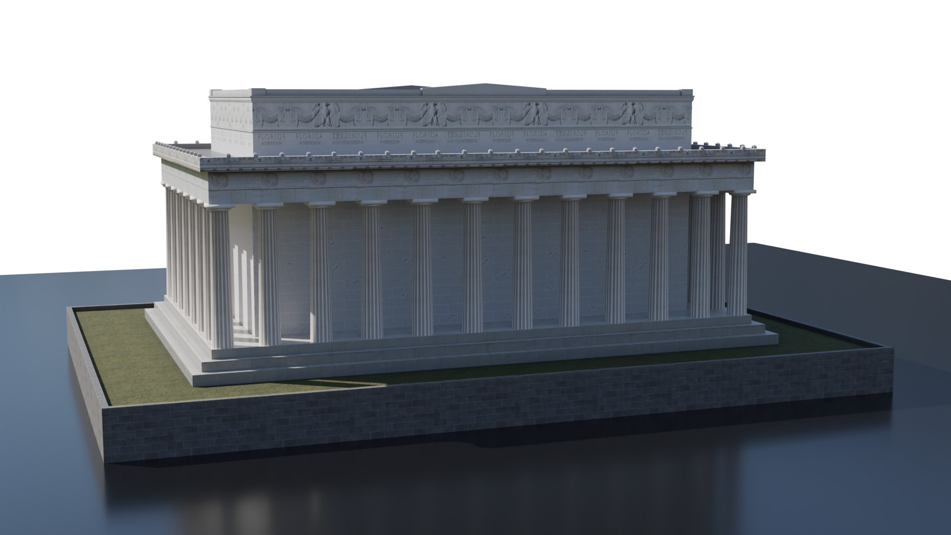Lincoln Memorial 3D Model - TurboSquid 2093710