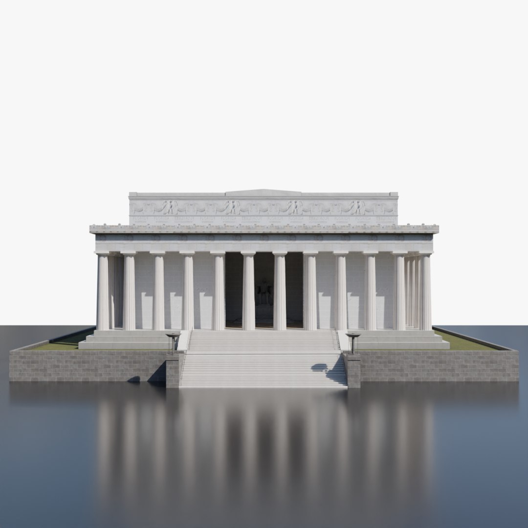 Lincoln Memorial 3D model - TurboSquid 2093710