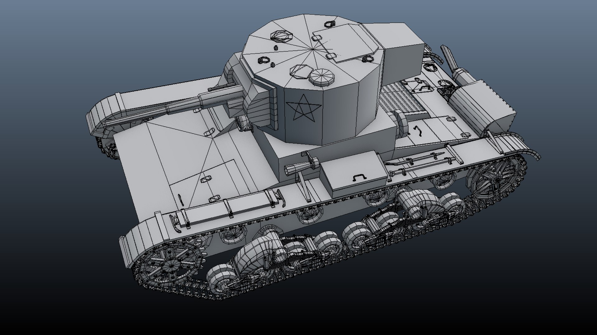 Tank T26 Vehicles Model - TurboSquid 1383667