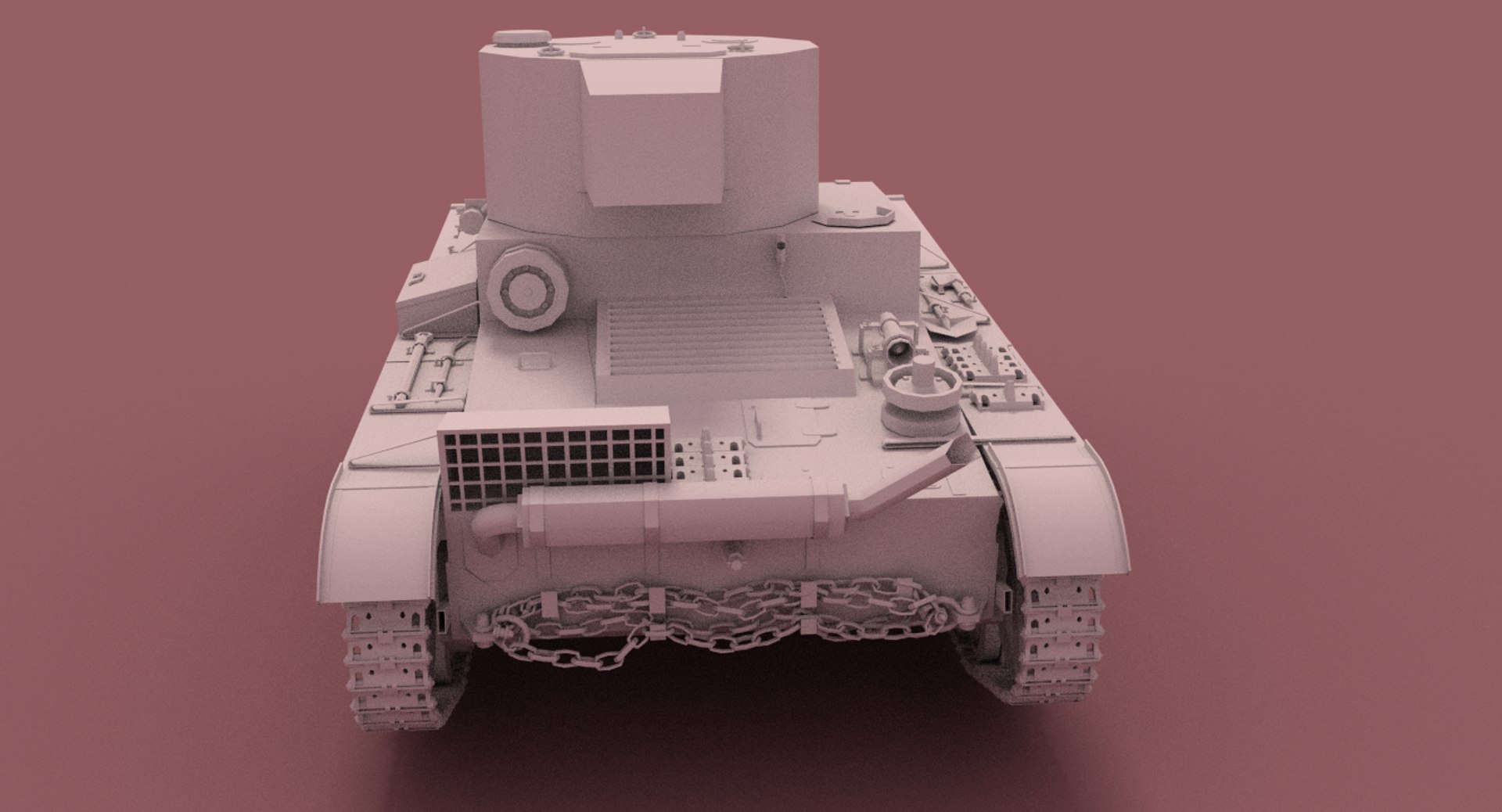 Tank T26 Vehicles Model - TurboSquid 1383667