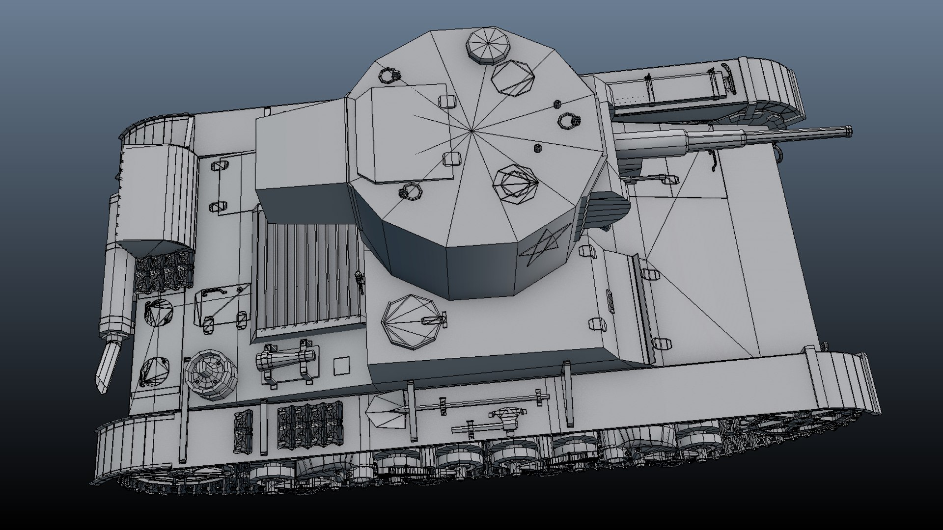 Tank T26 Vehicles Model - TurboSquid 1383667