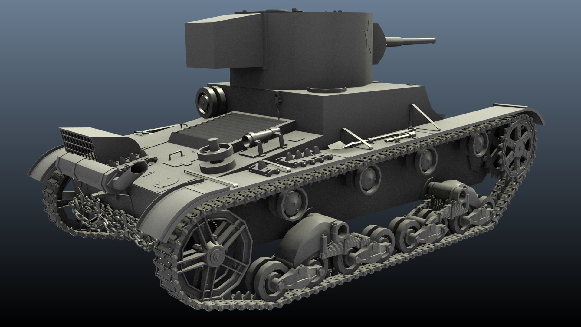 Tank t26 vehicles model - TurboSquid 1383667