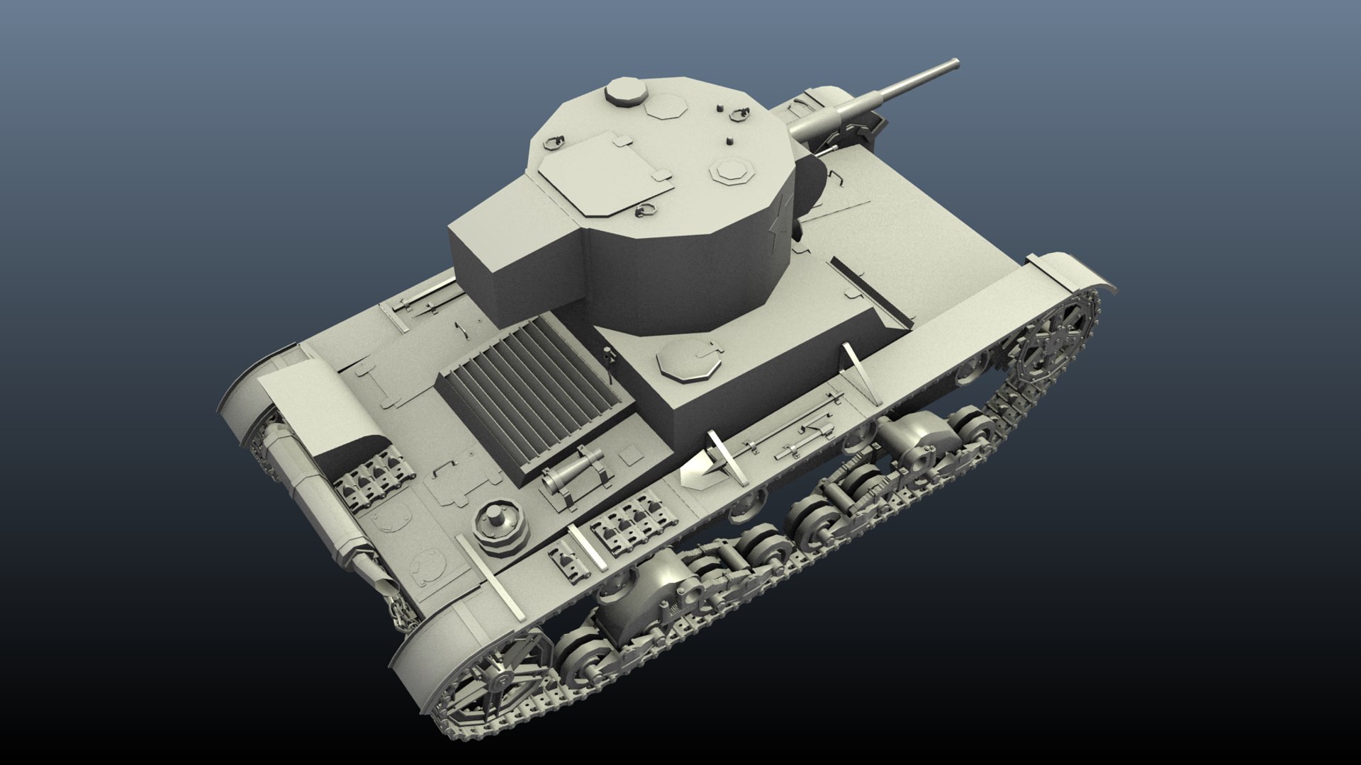 Tank T26 Vehicles Model - TurboSquid 1383667