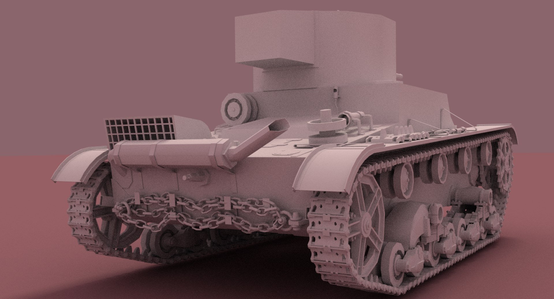 Tank T26 Vehicles Model - TurboSquid 1383667