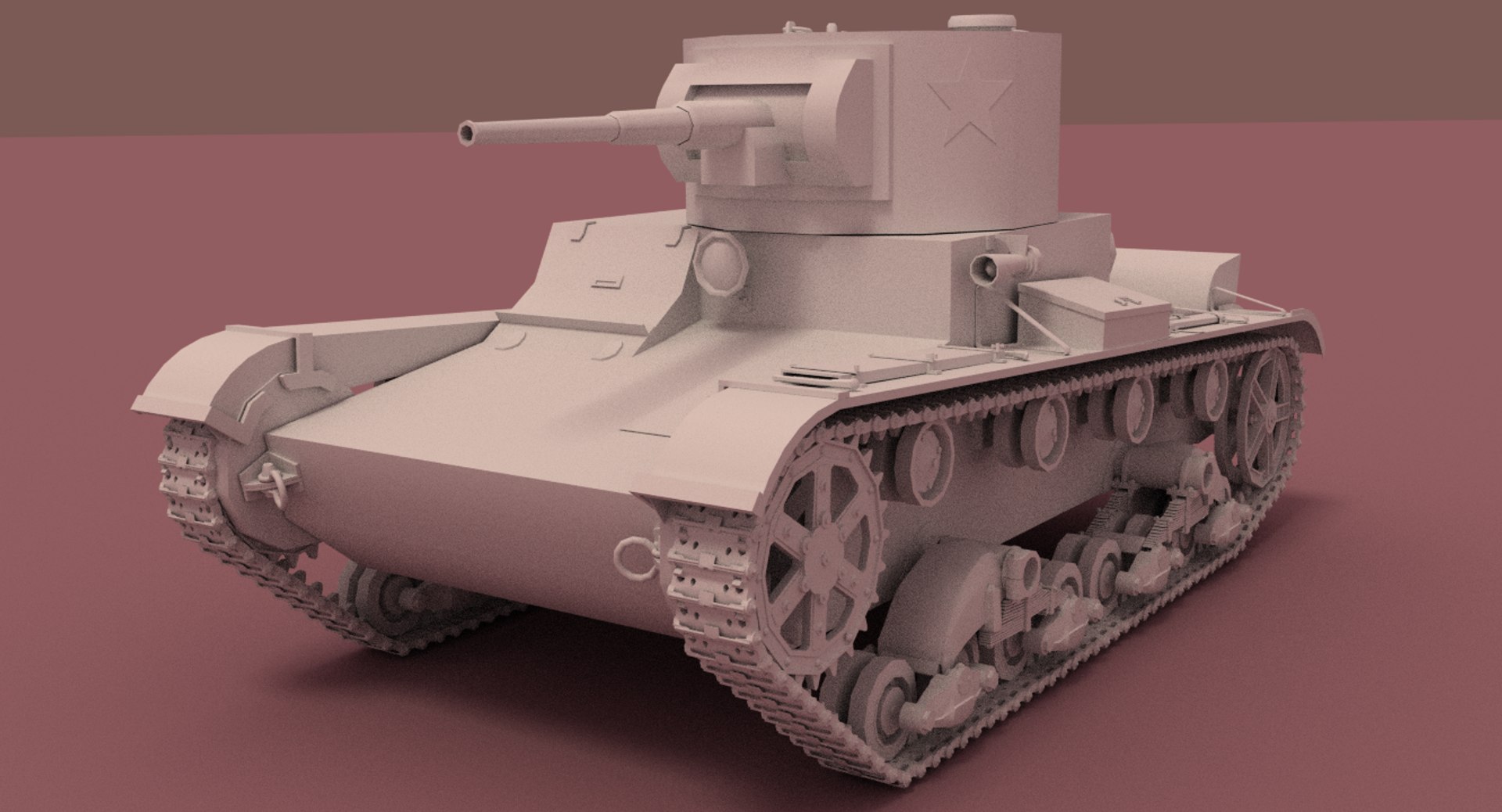 Tank t26 vehicles model - TurboSquid 1383667