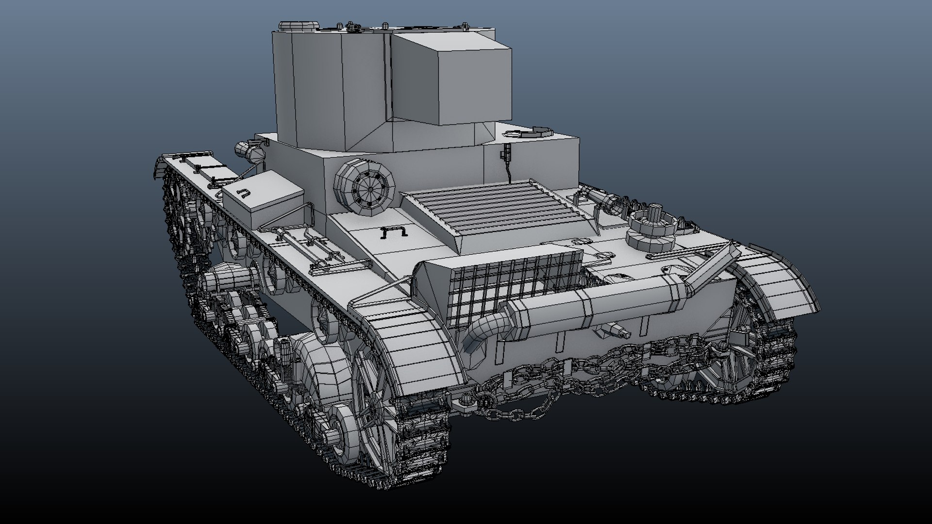 Tank T26 Vehicles Model - TurboSquid 1383667
